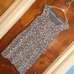 Ann Taylor | Dresses | Stunning Blue And Cream Ann Taylor Dress | Poshmark